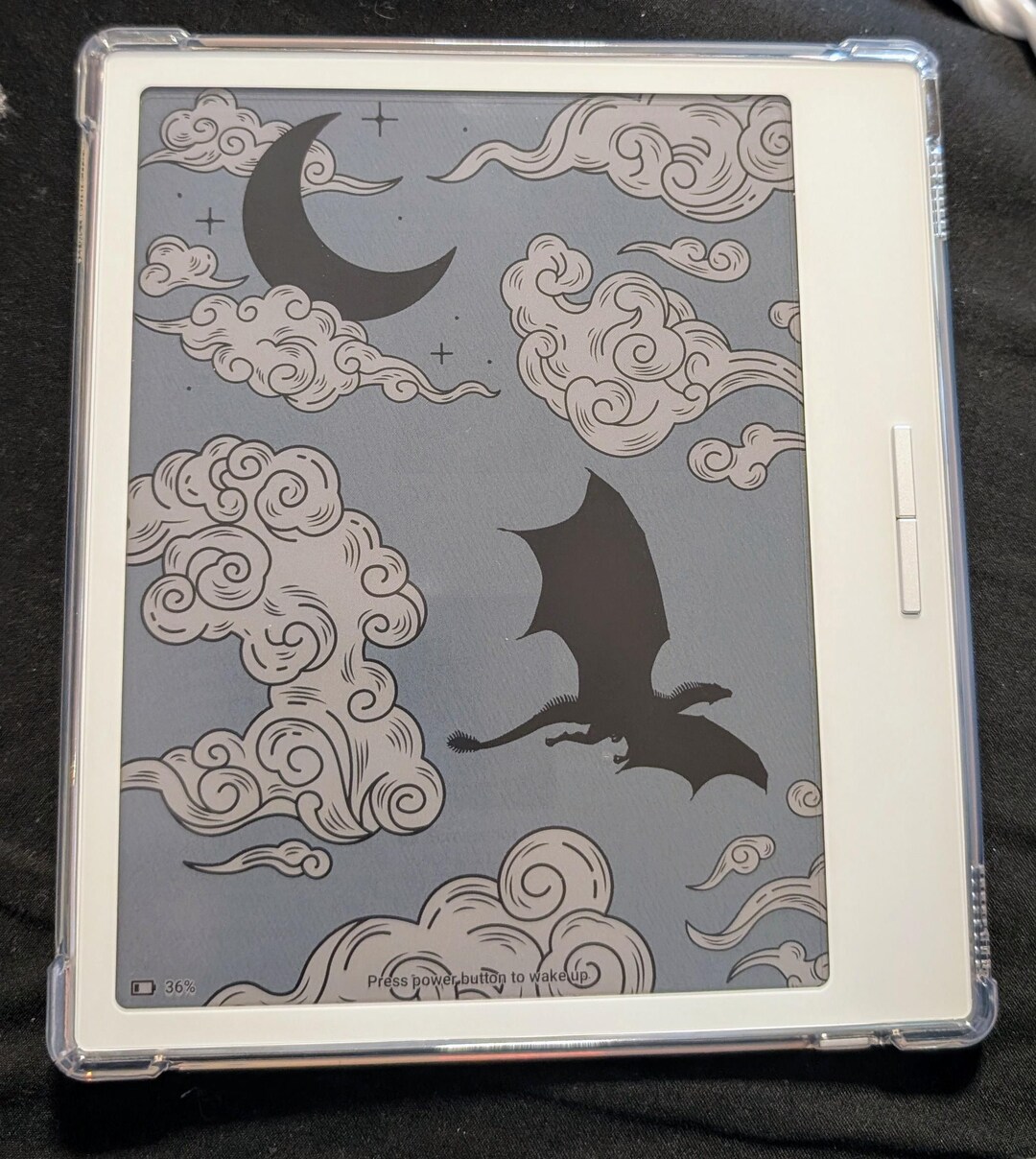 Boox Go Color 7 Wallpaper Screensaver Download | Blue Sky Clouds Dragon ...
