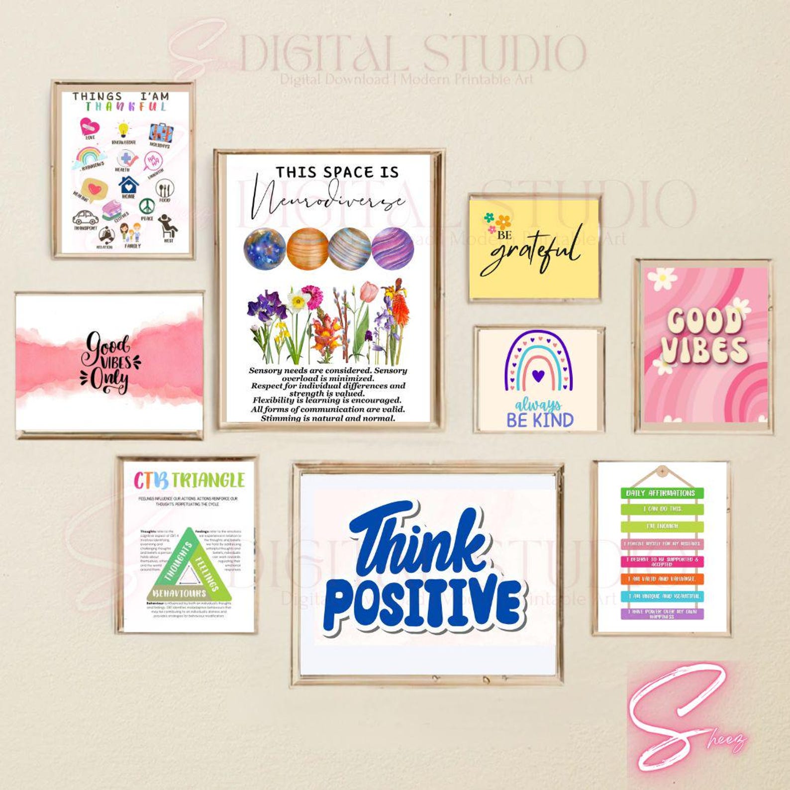 65+ School Counseling Posters Bundle – Therapy Signs & Mental Health ...