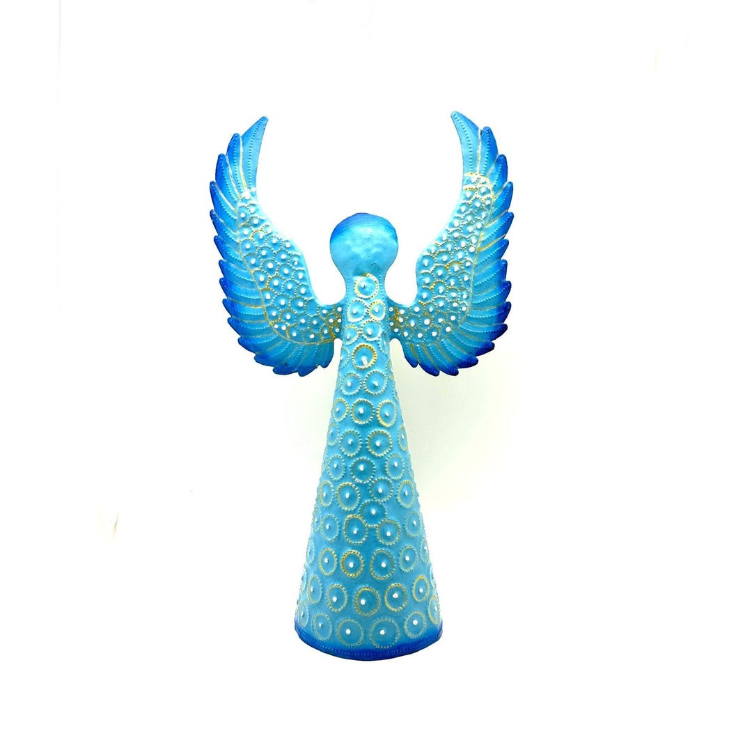 Light Blue Large Standing Angel - Etsy