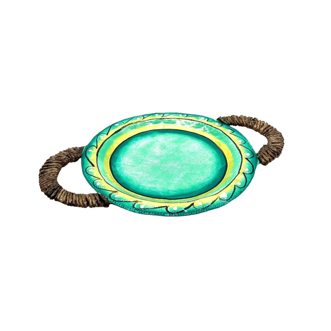 Small Green Tray - Round - Etsy
