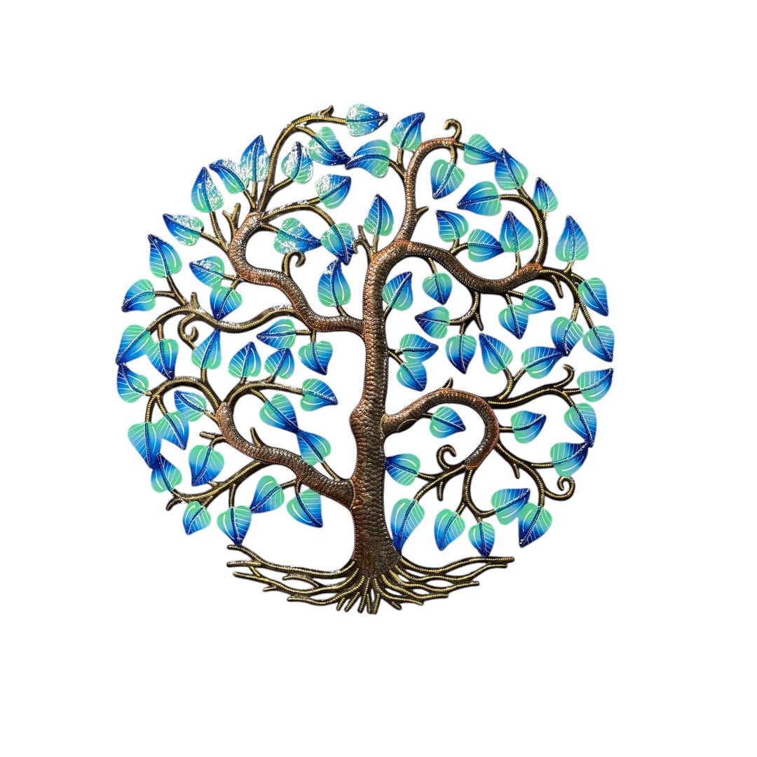 Big Blue Tree of Life - Etsy
