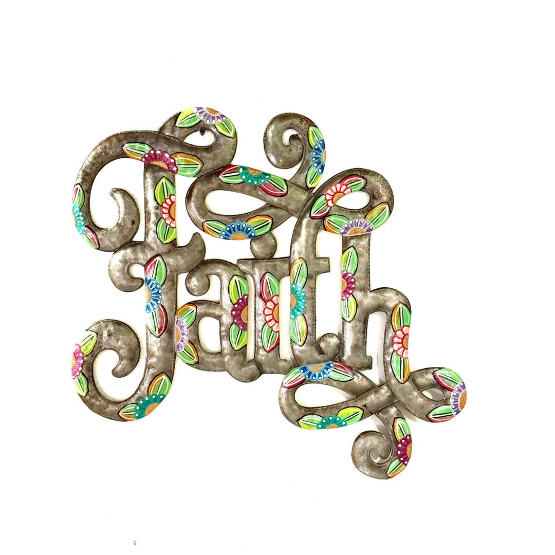 Jumbo Painted Faith - Etsy