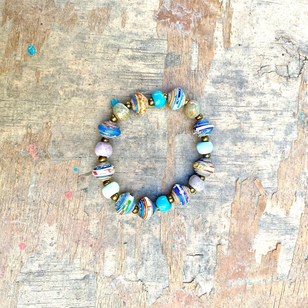 Haitian Signature Bracelet- Pastels With Cereal Box Beads - Etsy