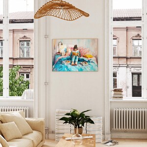 Cozy Reading Art Print, Woman Reading Art, Reading Poster, Cute Wall ...