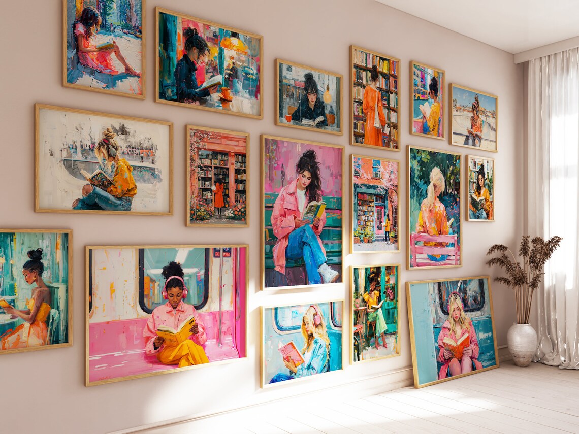 Send Noods, Noodles Art Print, Woman Painting, Girl Poster, Digital ...