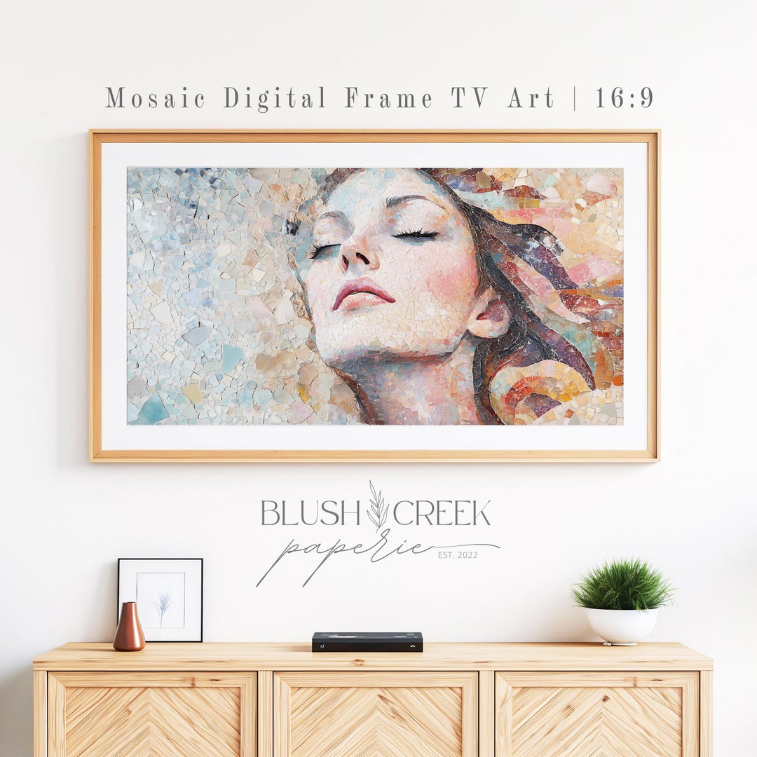 Mosaic Samsung Frame TV Art | Digital Download TV Art | Modern Art for ...