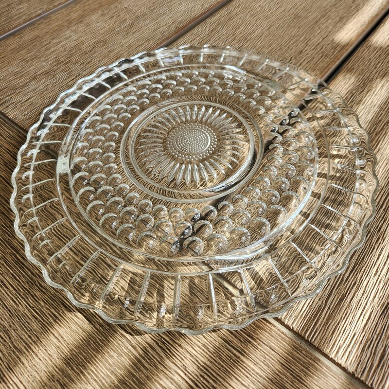 Glass Cake Plate - Etsy