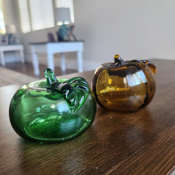Vintage Glass Apples - Etsy