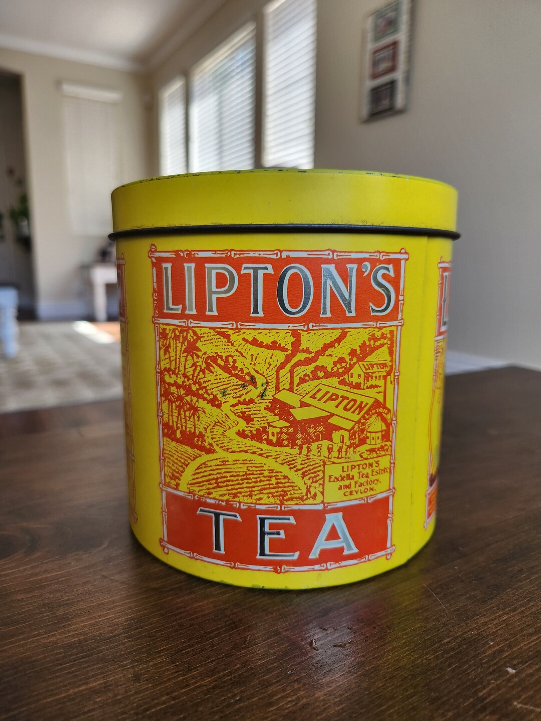 1940s Lipton's Tea Tin Vintage Ceylon Tea Container - Etsy