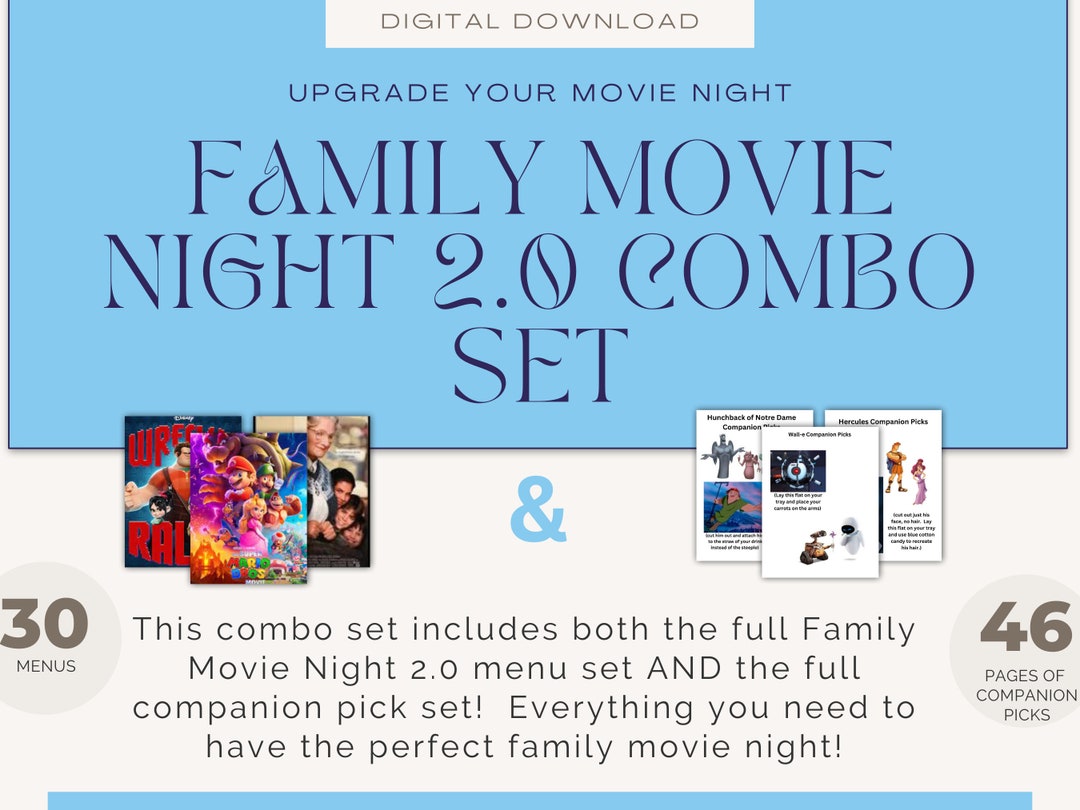 Family Movie Night 2.0- Combo Set - Etsy