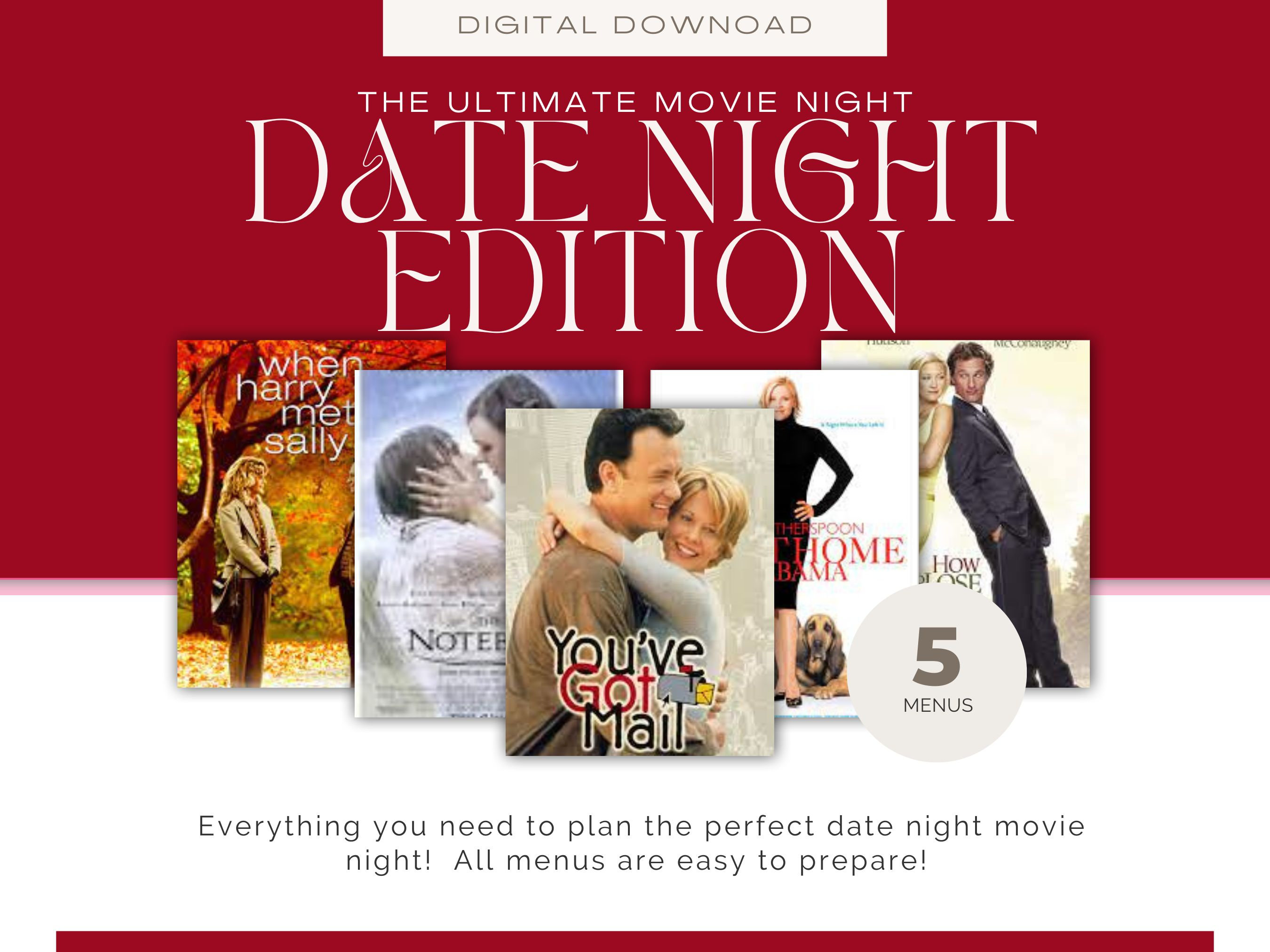 Movie Night-date Night Edition - Etsy