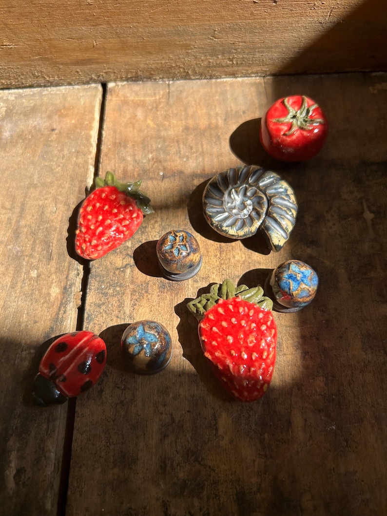 Fun Handmade Clay Ceramic Magnets - Etsy