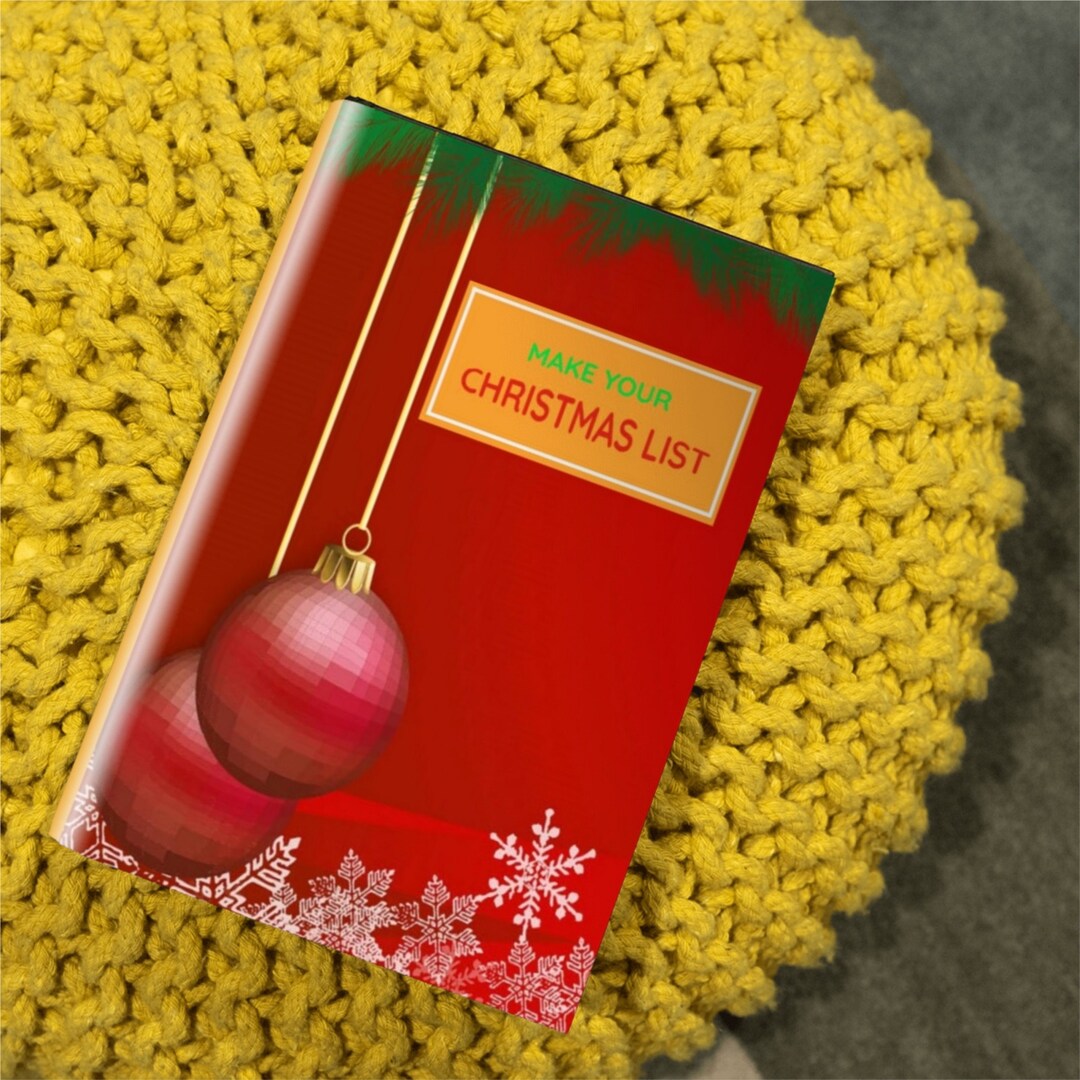 Make Your Christmas List: Notebook - Etsy