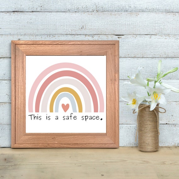 Safe Space Digital Download Safe Space Printable Classroom - Etsy