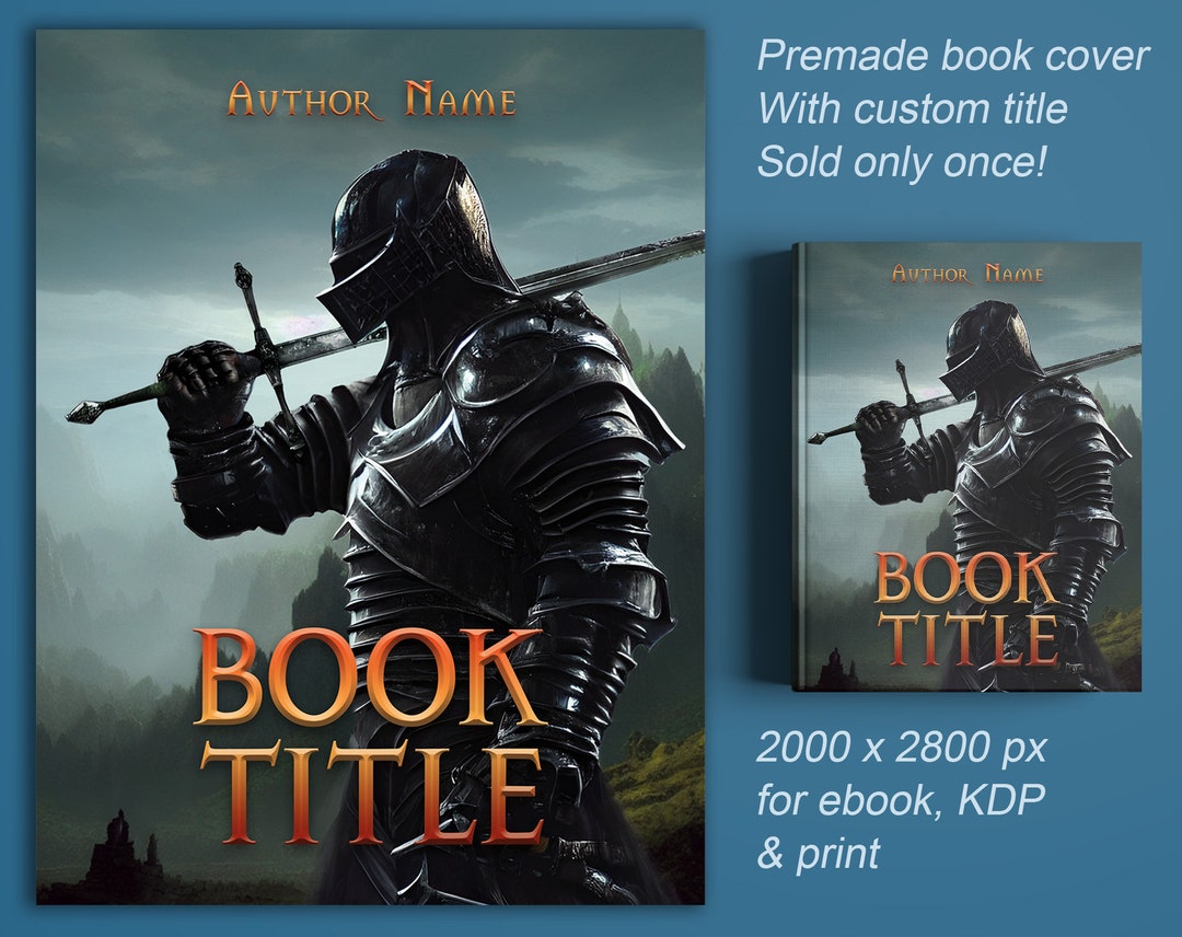 Premade Book Cover Design - Epic Fantasy Cover for KDP, Ebook and Print ...