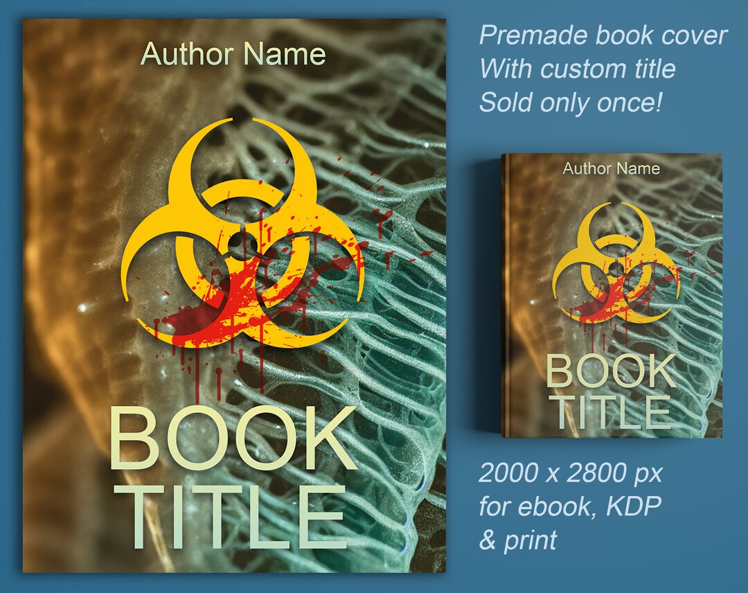 Premade Book Cover Design - Thriller / Sci-fi Cover for KDP, Ebook and ...