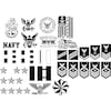 US Army Officer Rank Bundle - Veteran Svg - Army Rank Png -1LT - Cpt ...