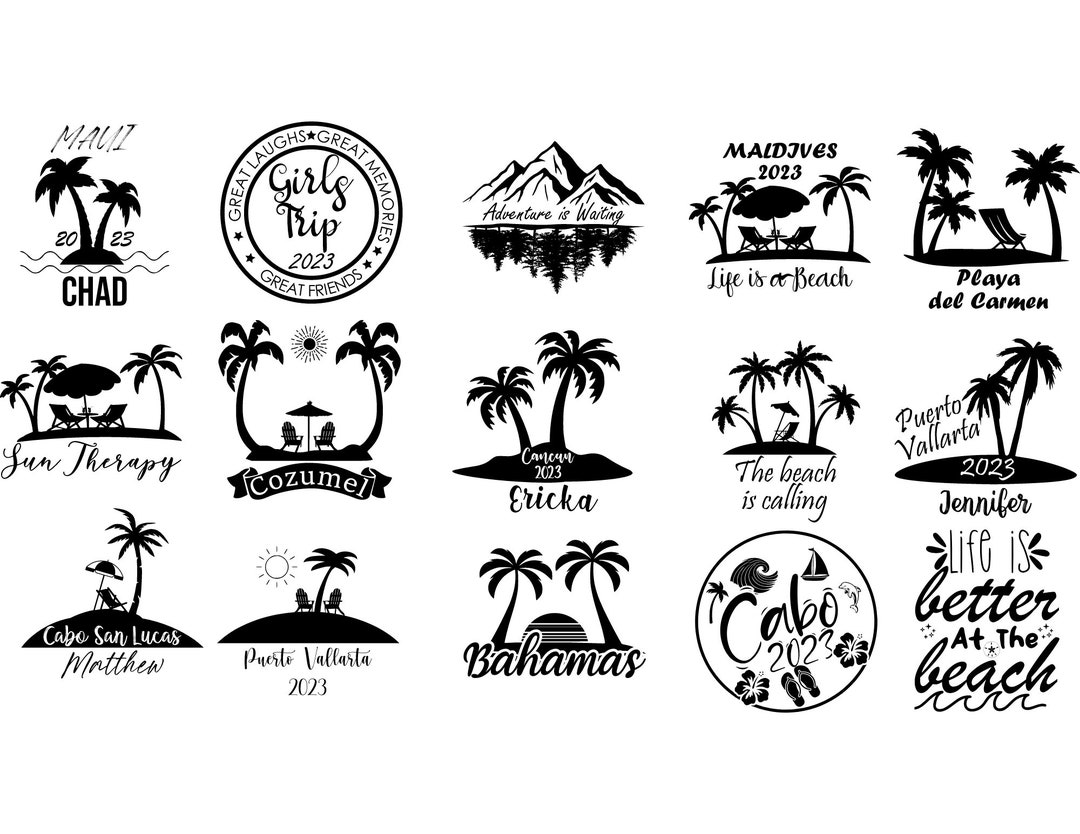 Vacation SVG Bundle, Summer Svg, Beach Svg, Summertime Svg, - Works ...