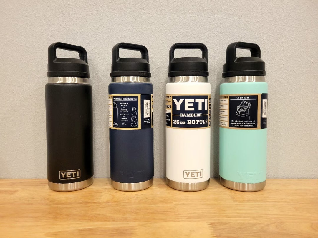 Custom Engraved YETI Water Bottle With Chug Cap - Personalized YETI 26 ...