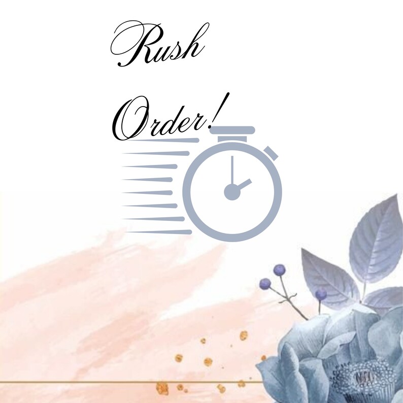 Rush Order! - Etsy