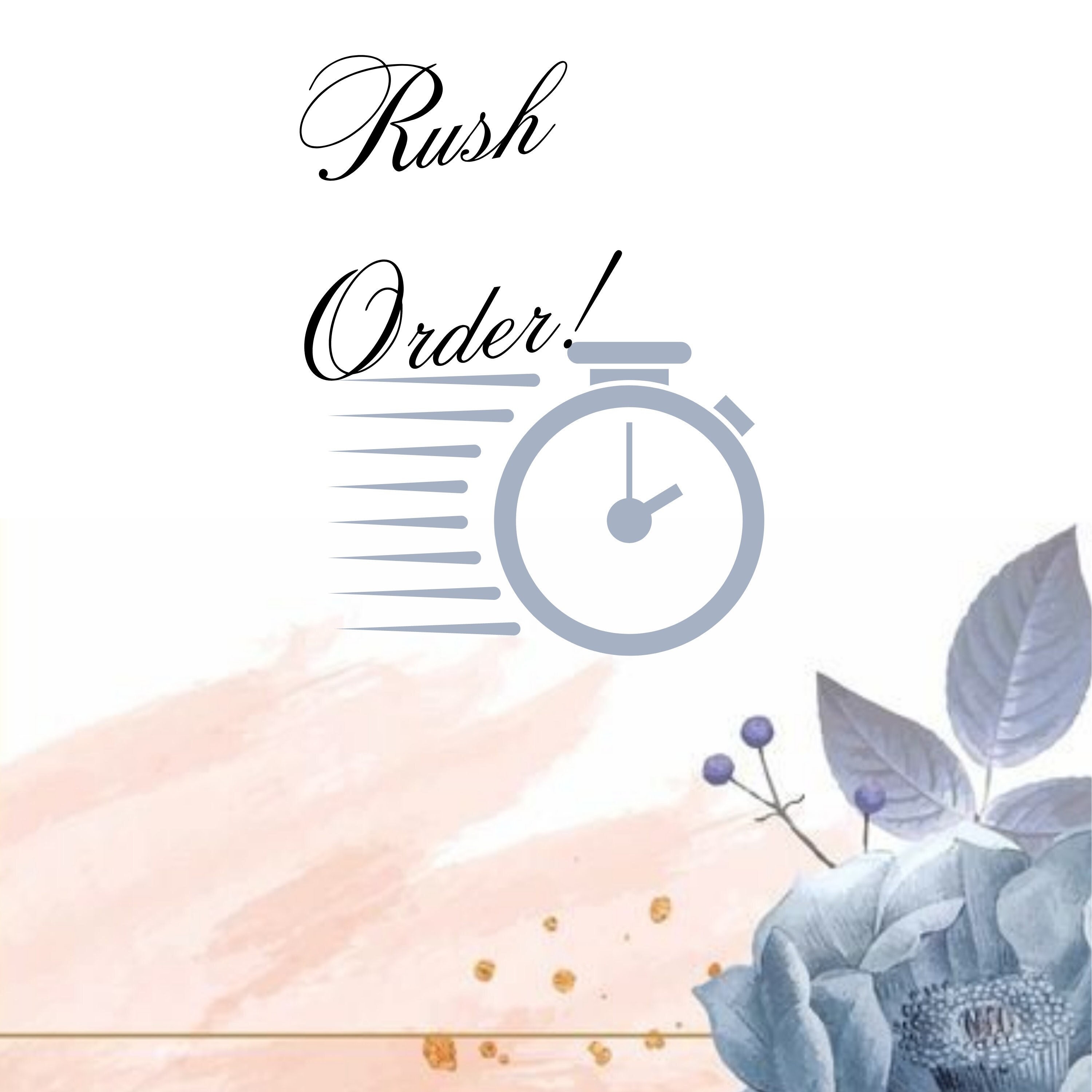 Rush Order! - Etsy