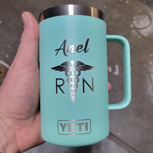YETI 14oz Mug Personalize - With Handle - Custom Engraved YETI Cup ...