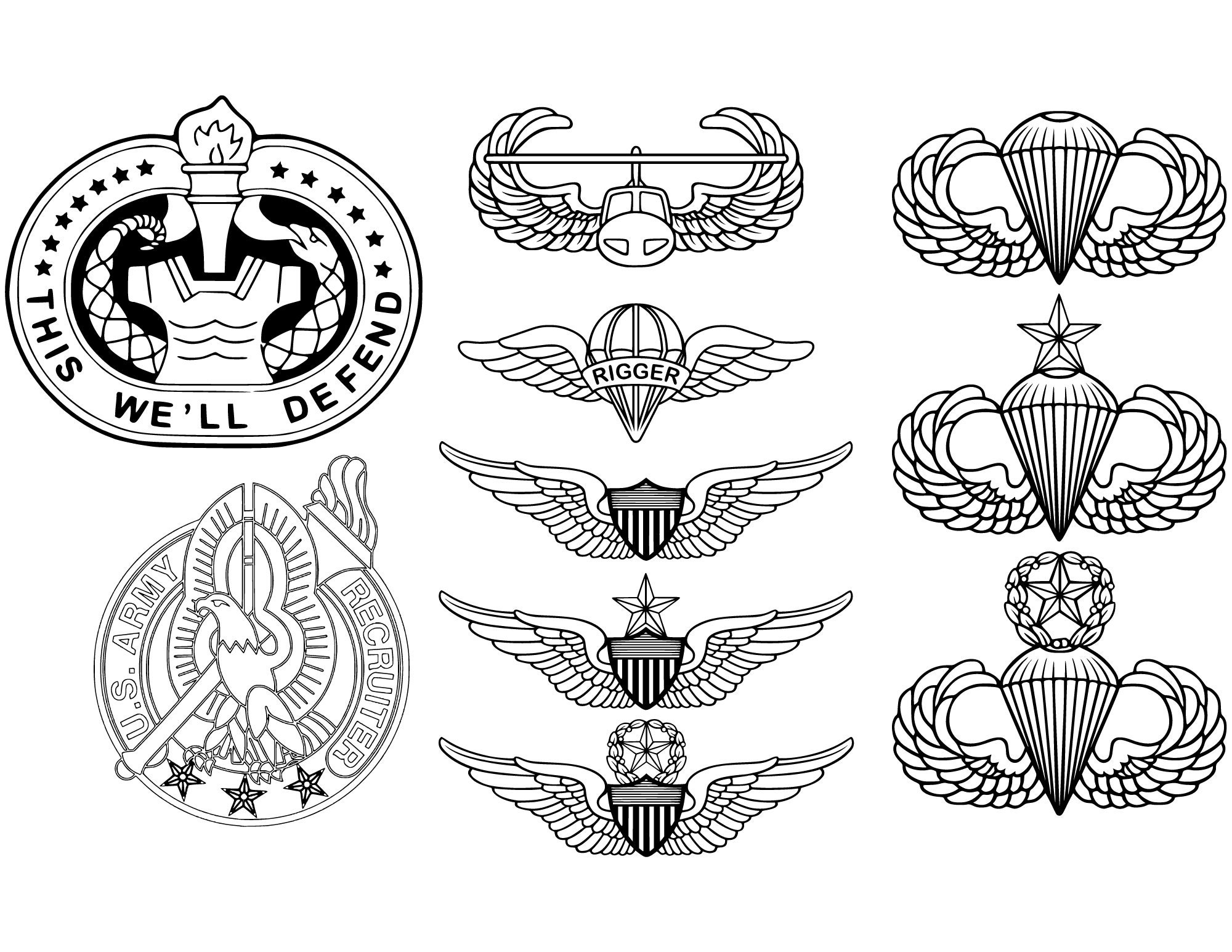 Drill Sergeant Badge Tattoo