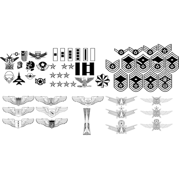 Air Force Emblems Svg - Etsy