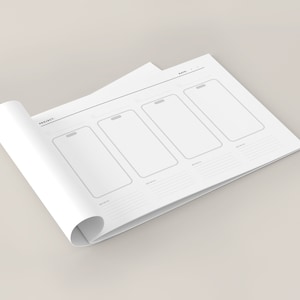 IPhone 14: App Design Notepad - UX/UI - Printable PDF Wireframe ...