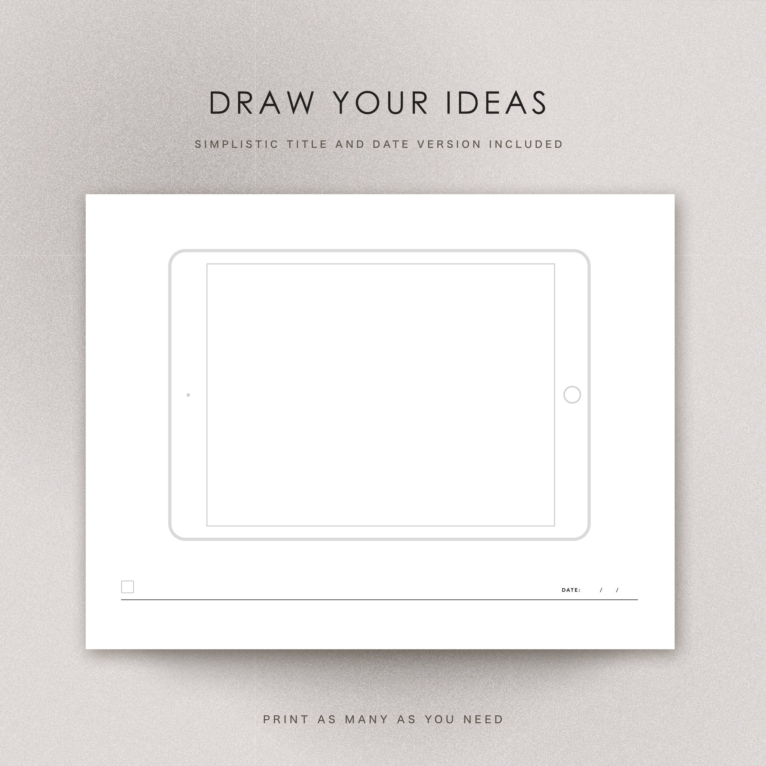 Ipad White Landscape