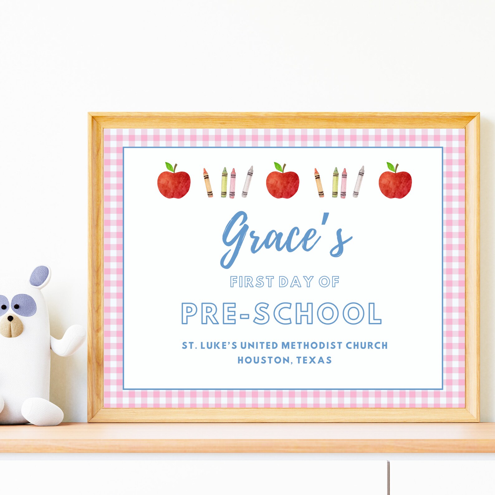 First Day of School Sign, First Day Photo Prop, First Day of School ...