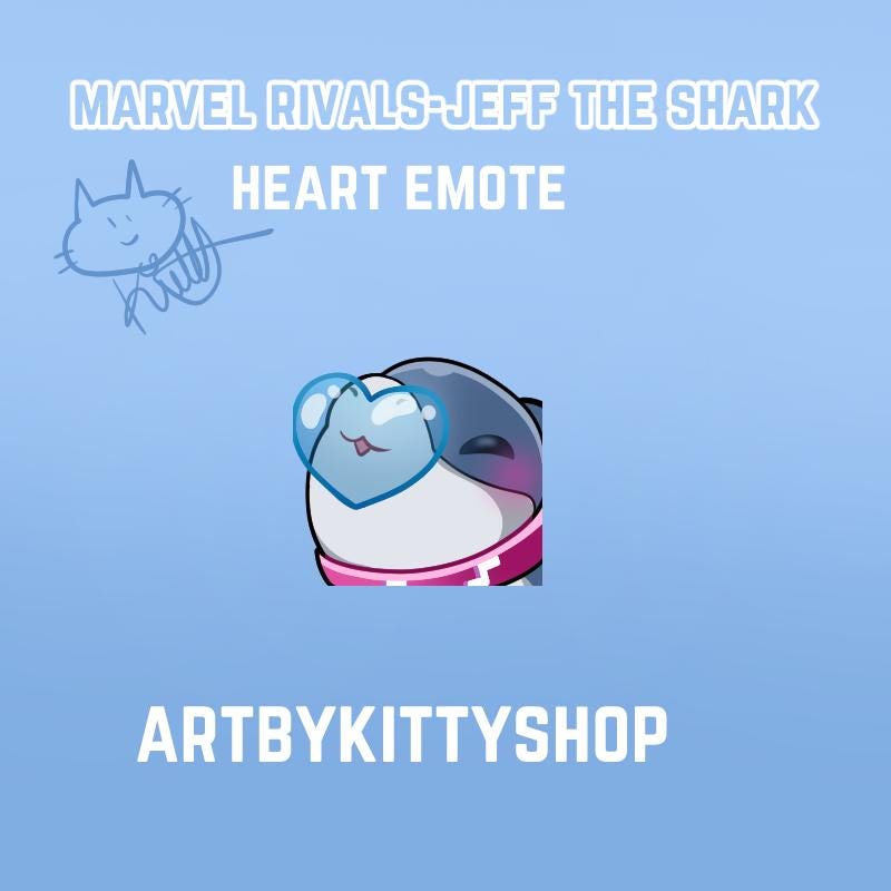 Jeff the Land Shark Static Emote / Twitch Emotes / Marvel Rivals Emotes ...