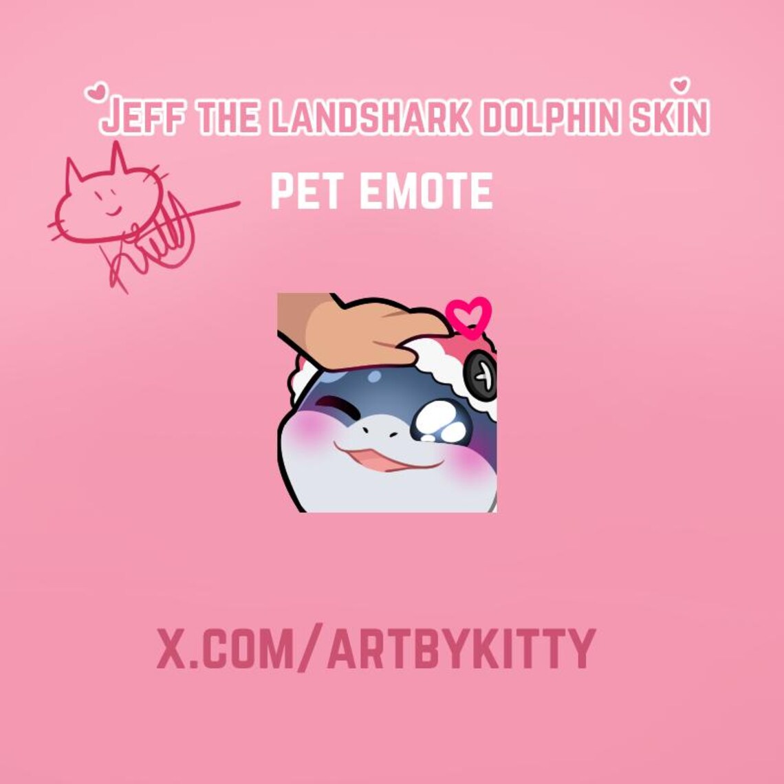 Jeff the Land Shark Emote: Dolphin Skin, Twitch/discord (static) - Etsy