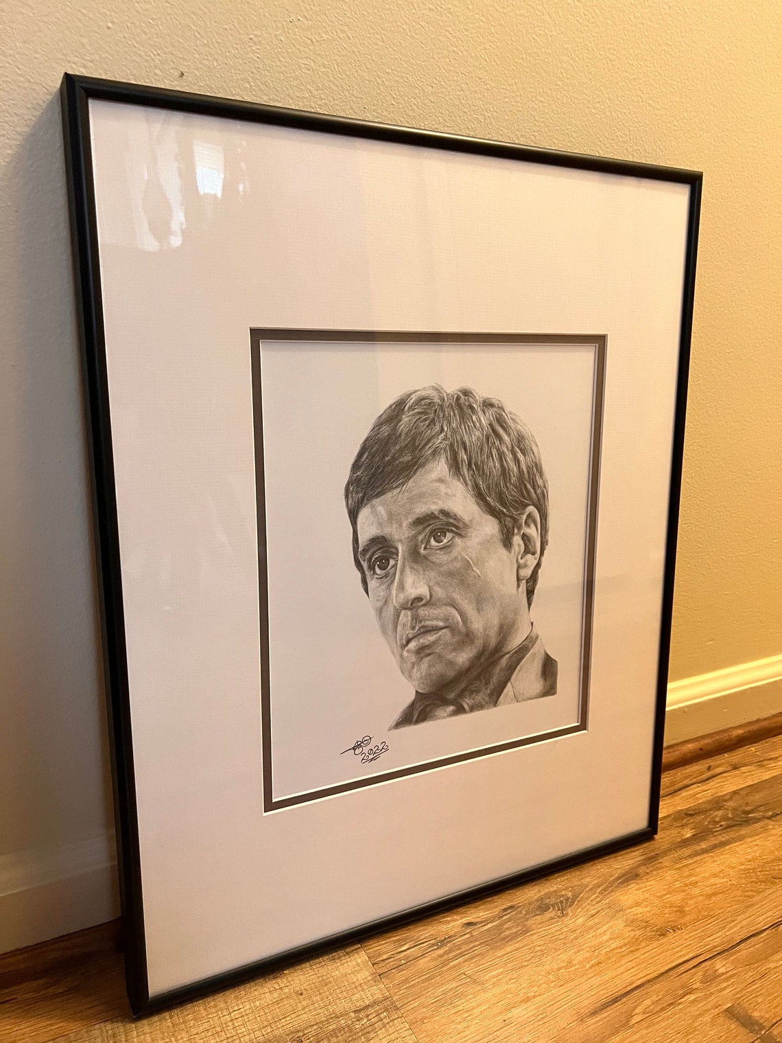 Scarface Tony Montana Graphite Pencil Portrait - Etsy