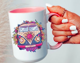 Hippie Van Coffee Mug - Etsy