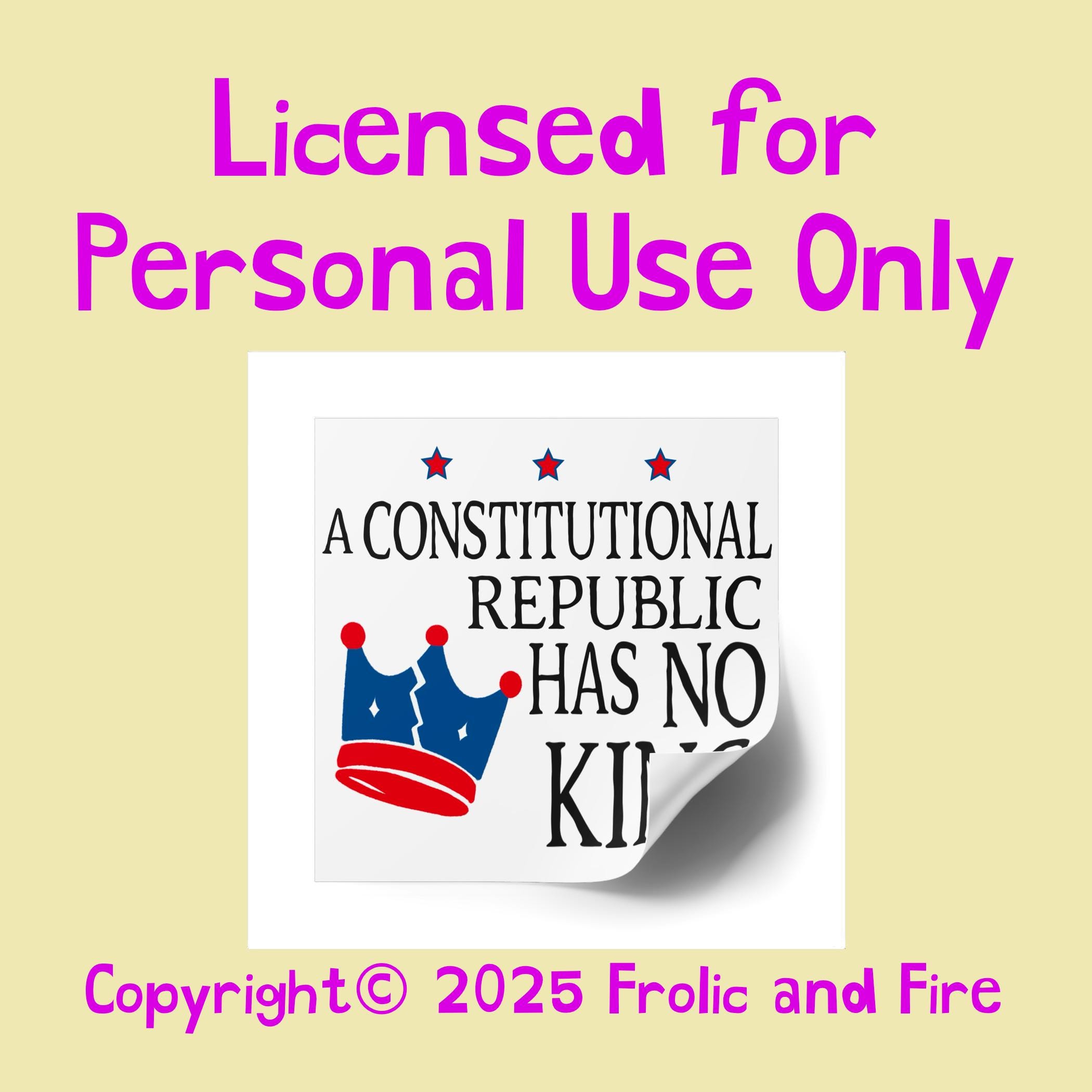 No Kings PNG Download, Printable Protest Sign, Anti Monarchy Poster ...