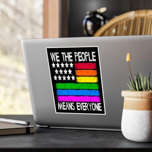 Equality Sticker – We the People Vinyl Decal – Inclusive Political ...
