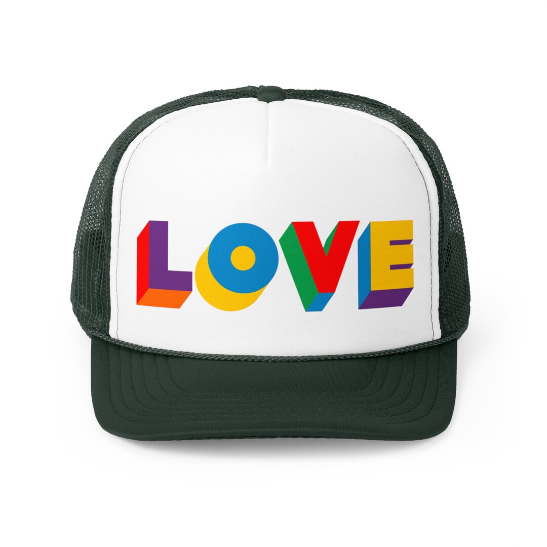 Love Everyone Trucker Cap: Rainbow Pride Hat LGBTQ Ally Baseball Cap - Etsy