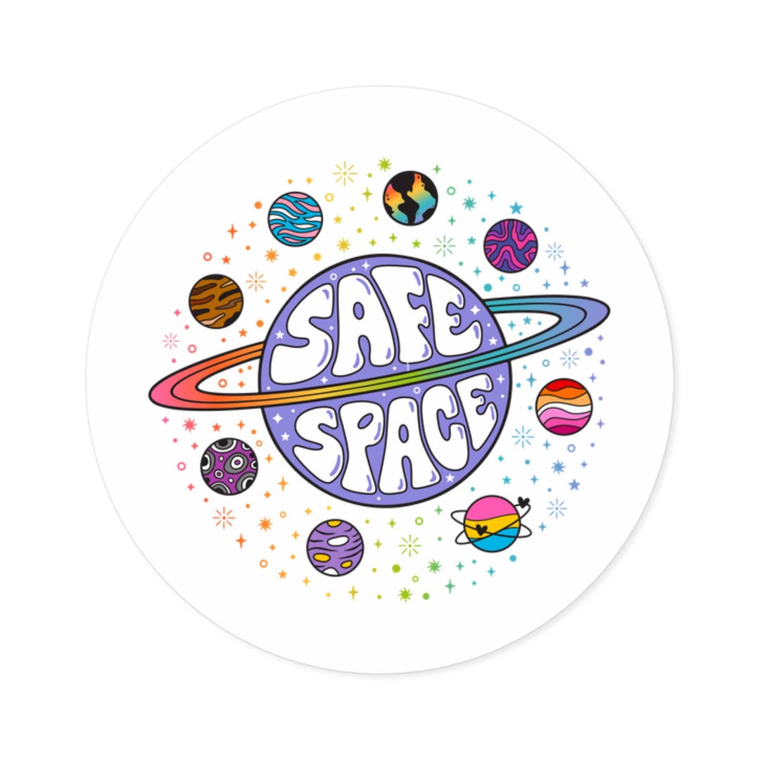 Safe Space Sticker, Indooroutdoor Decal, LGBTQ Support Sticker - Etsy