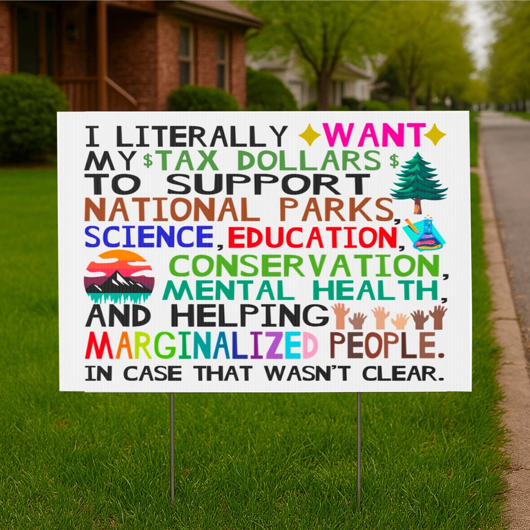 Support National Parks Yard Sign: Social Justice & Conservation Banner ...