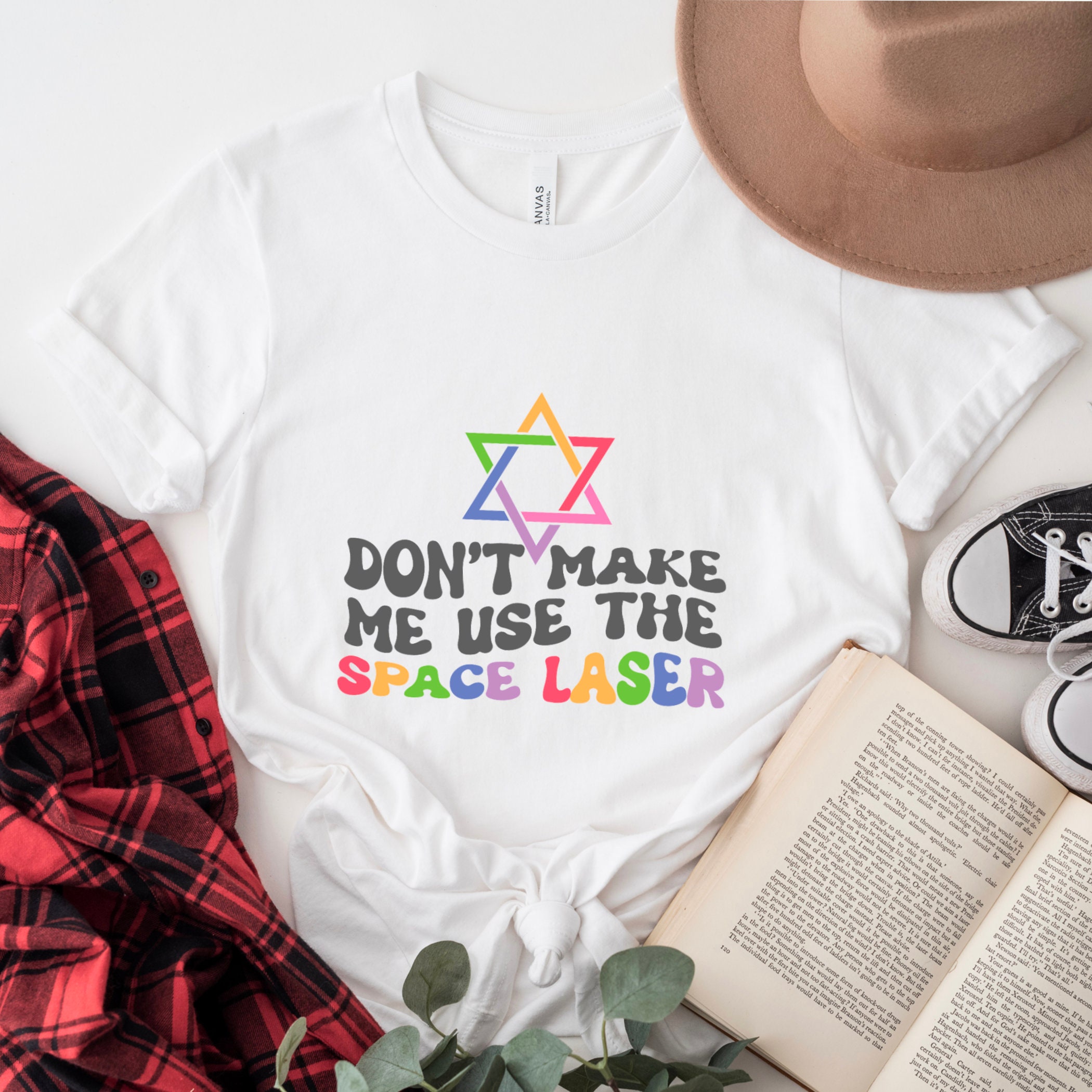 Jewish Space Lasers Unisex Short Sleeve Tee Dont Make Me - Etsy