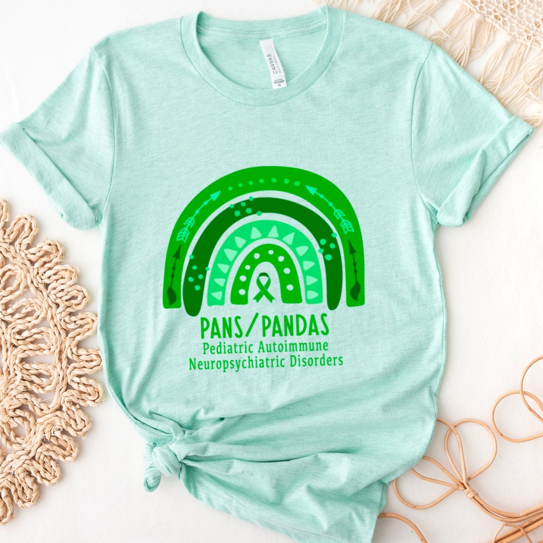 PANS PANDAS Awareness Unisex Short Sleeve Tee Pediatric Autoimmune ...