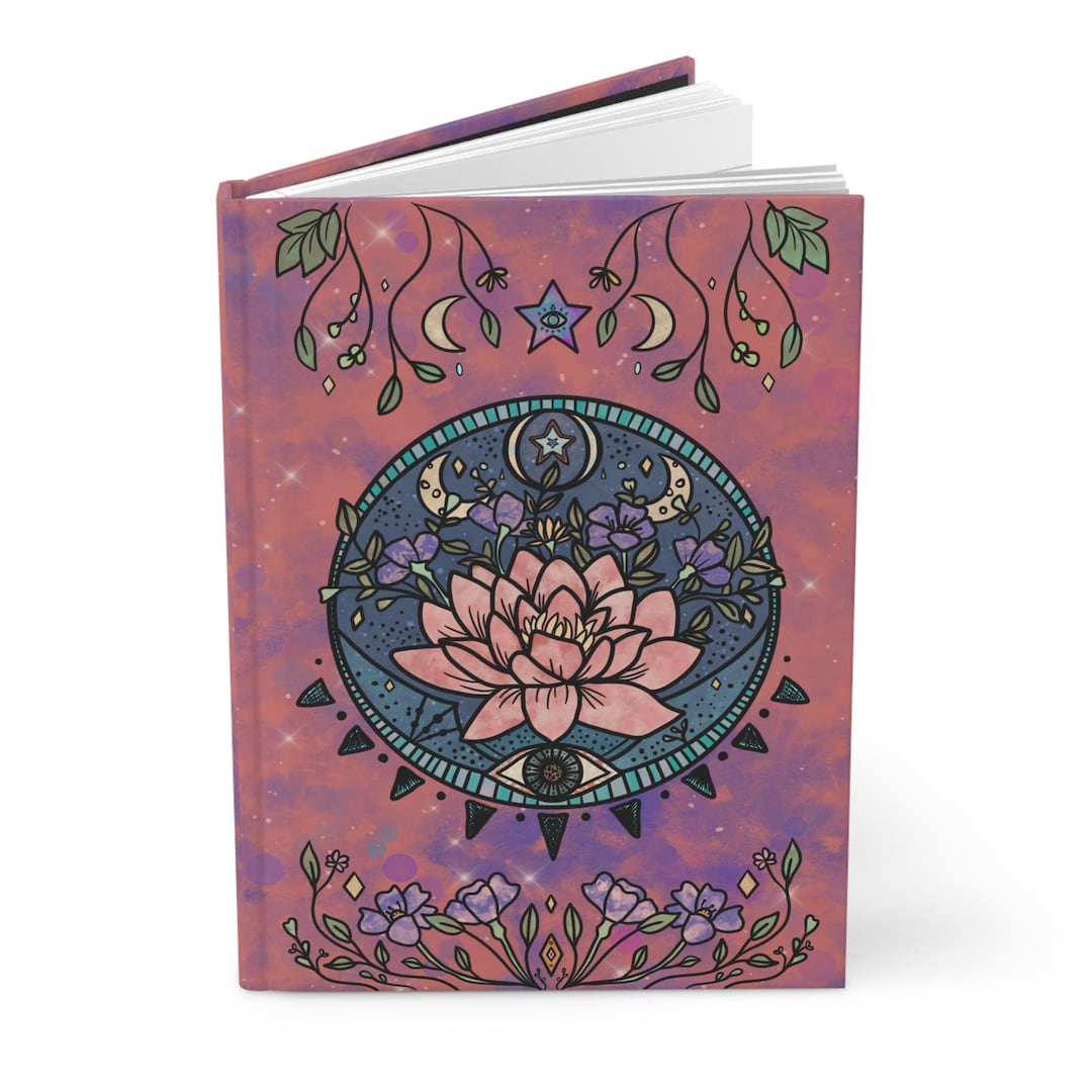 Celestial Lotus Hardcover Journal – Writing Notebook – Mindfulness ...