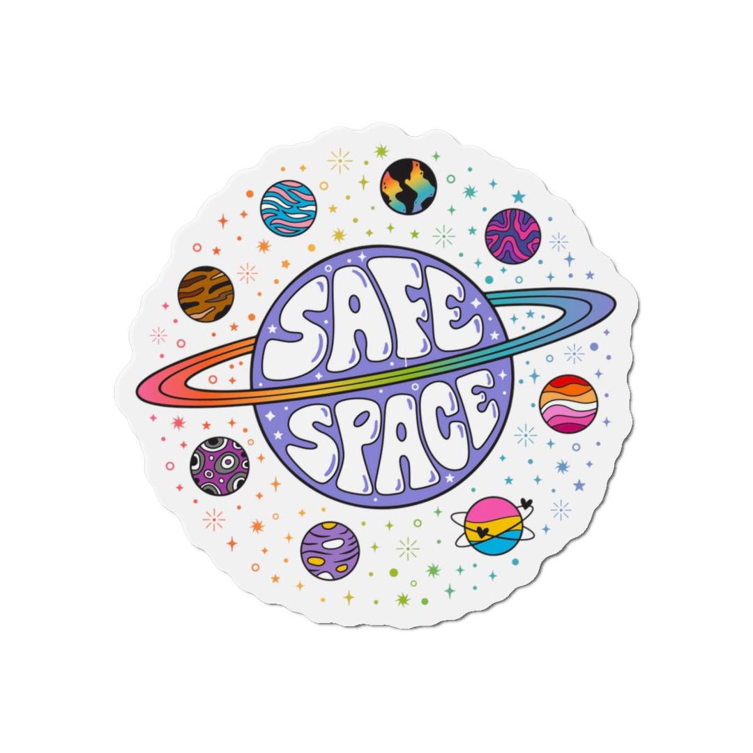 Safe Space Die-cut Magnet LGBTQ Safe Space, Inclusivity Decal - Etsy