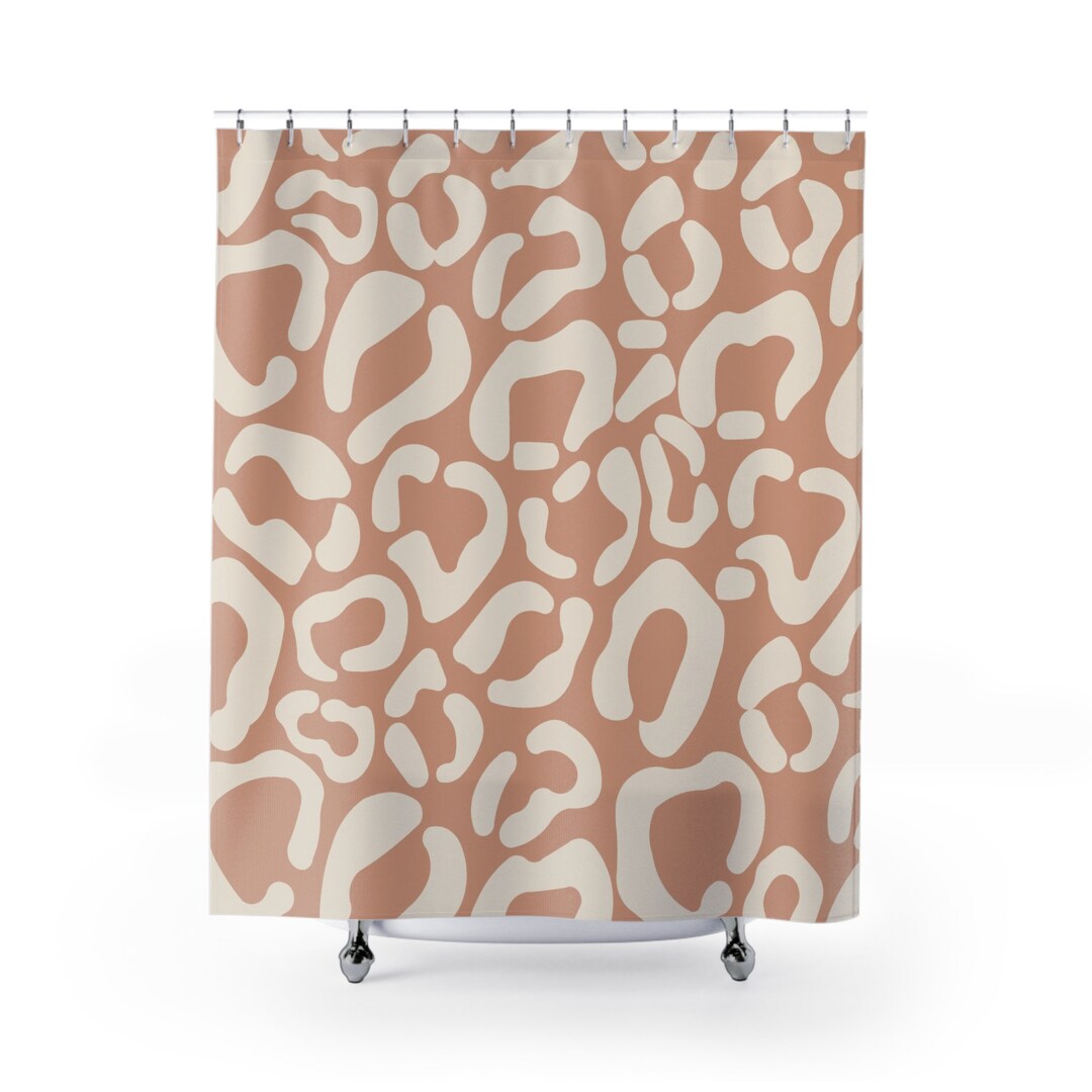 Leopard Print Shower Curtain - Etsy