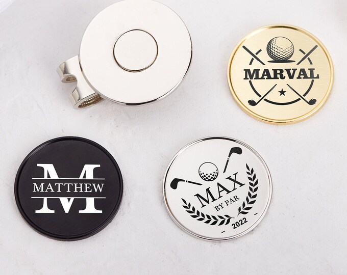 Golf Ball Marker, Ball Marker, Personalized Ball Marker, Fathers Day ...