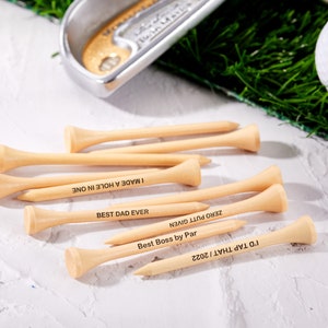 Laser Engraved Wooden Golf Tees-personalized Golf Tees-custom Golf Tees ...