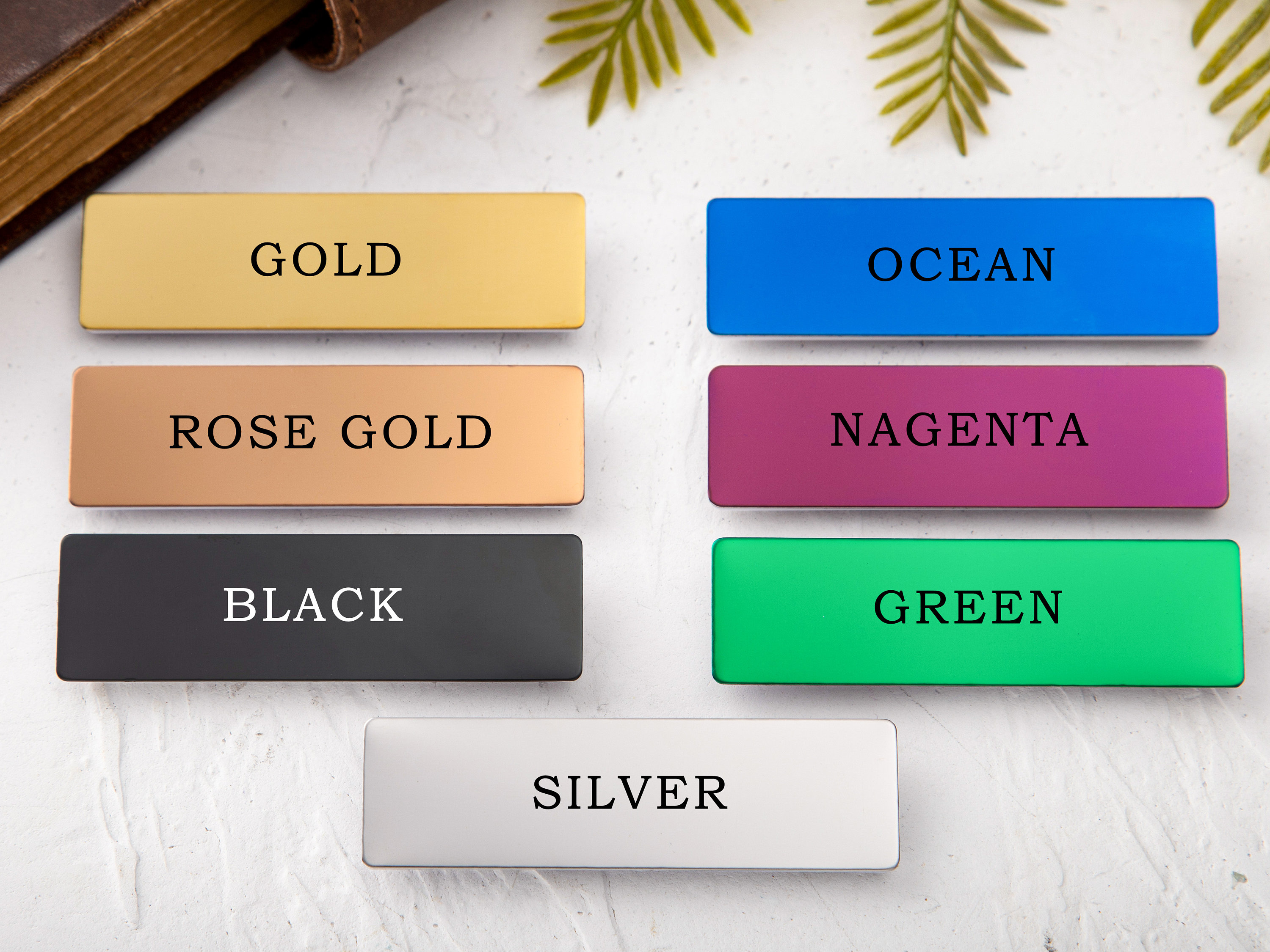 Custom Employee Magnetic Name Tags Premium Metal Name Tags - Etsy