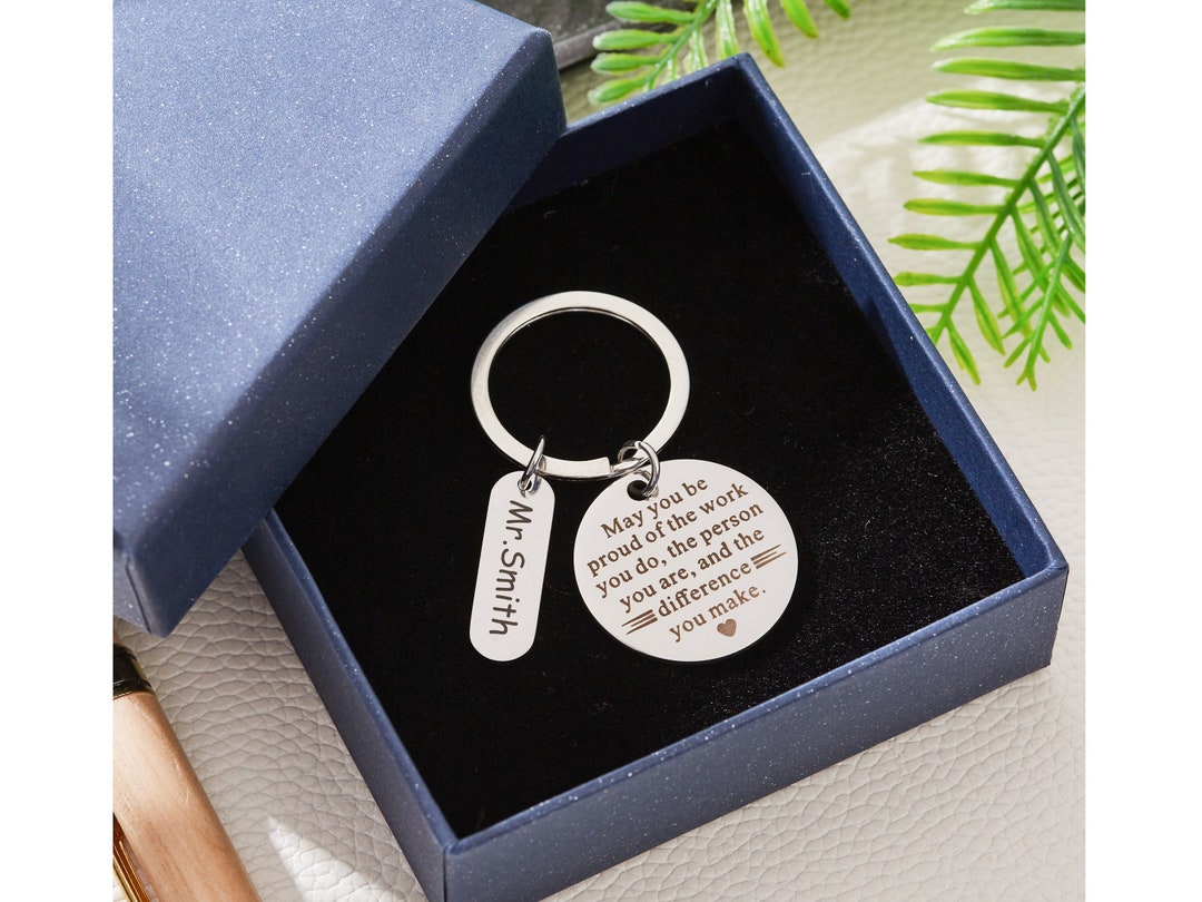Personalized Appreciation Colleague Keychain Gift-best Friend Gift ...