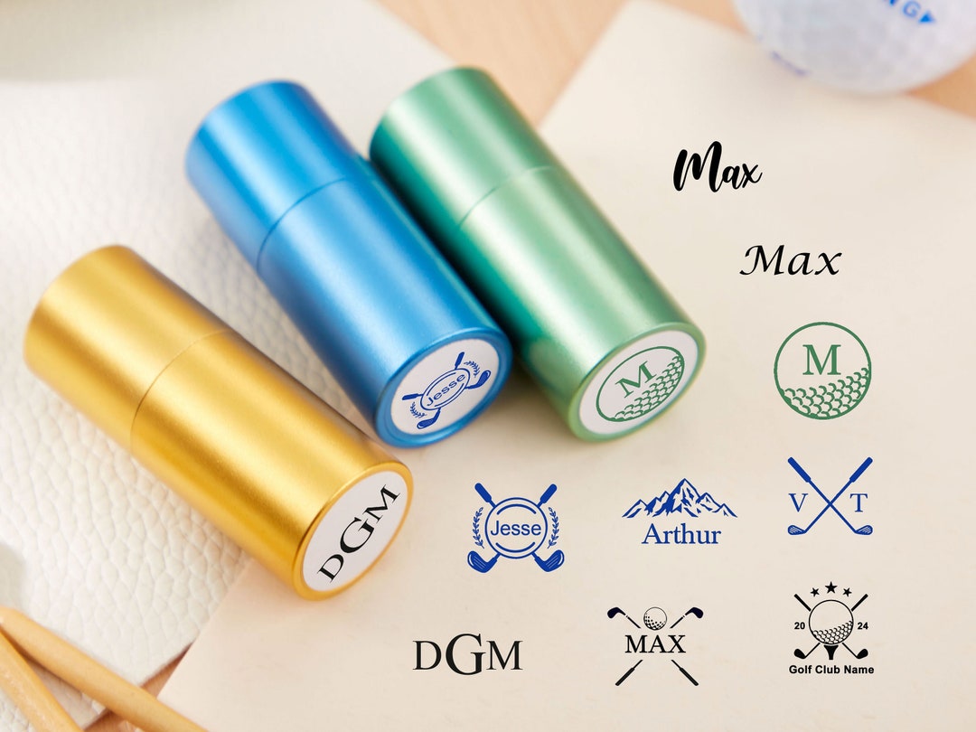 Personalized Golf Ball Stamp-golf Ink Stamp-golf Gifts-golf Ball Marker ...